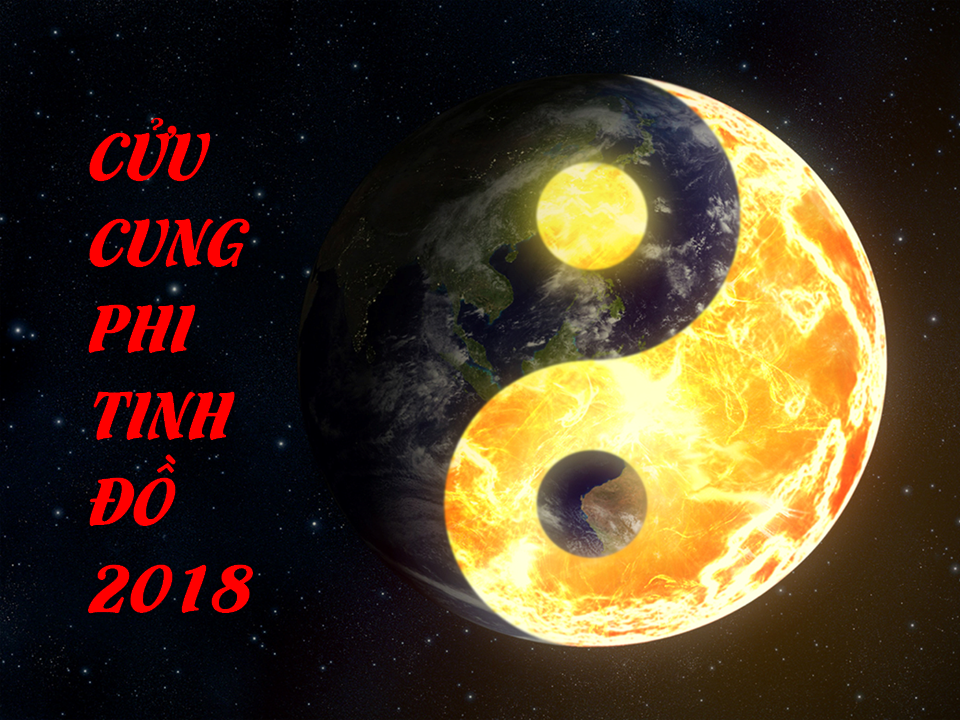 Cửu Cung Phi Tinh đồ năm 2018 - Luận giải phong thủy cát hung