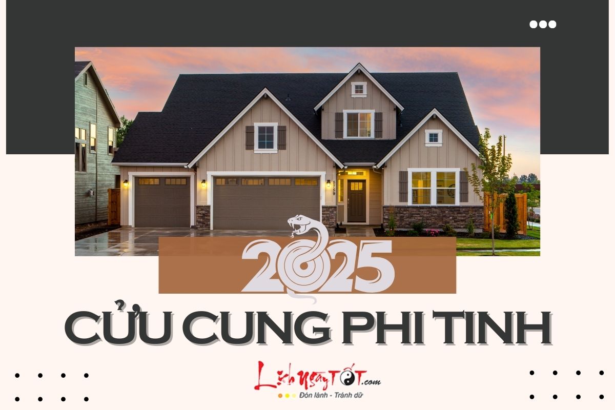 Cửu Cung phi tinh 2025: Xác định vị trí hung cát trong gia trạch